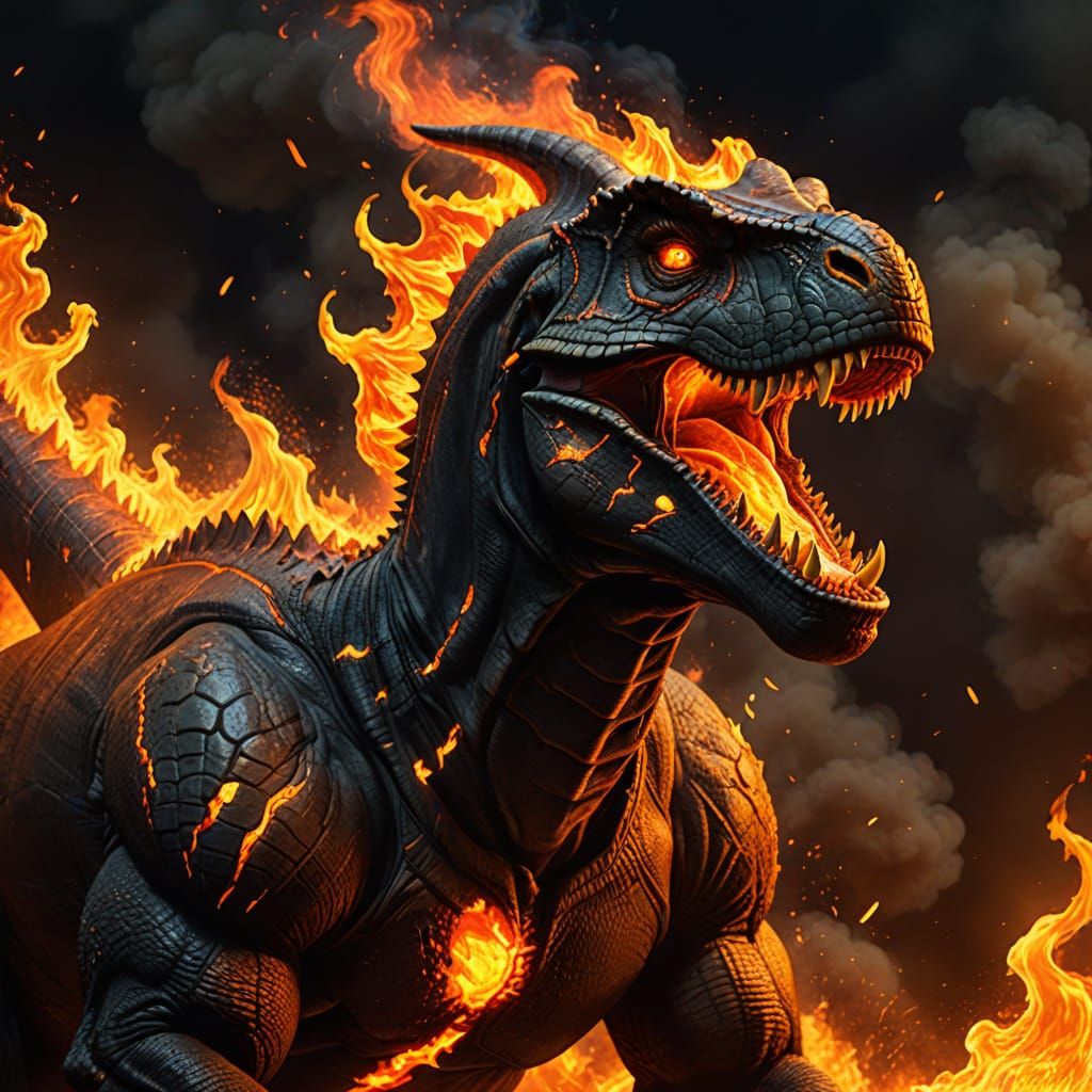 lebron james on fire as a dinosaur - lebron james on fire as...