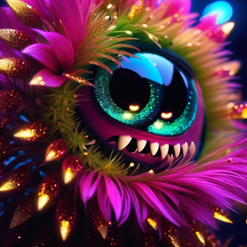 Weird flower - AI Generated Artwork - NightCafe Creator