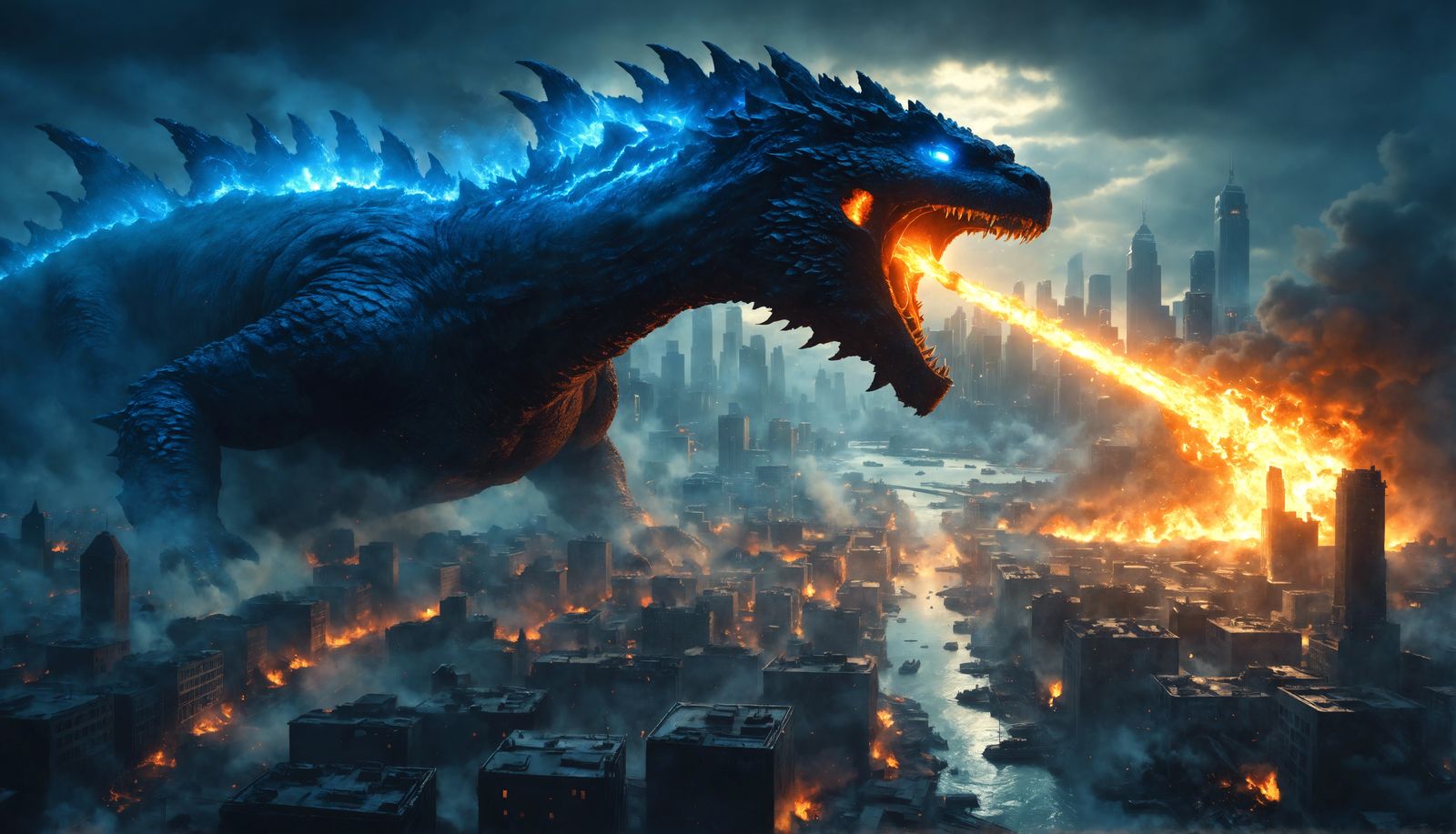 Godzilla - AI Generated Artwork - NightCafe Creator