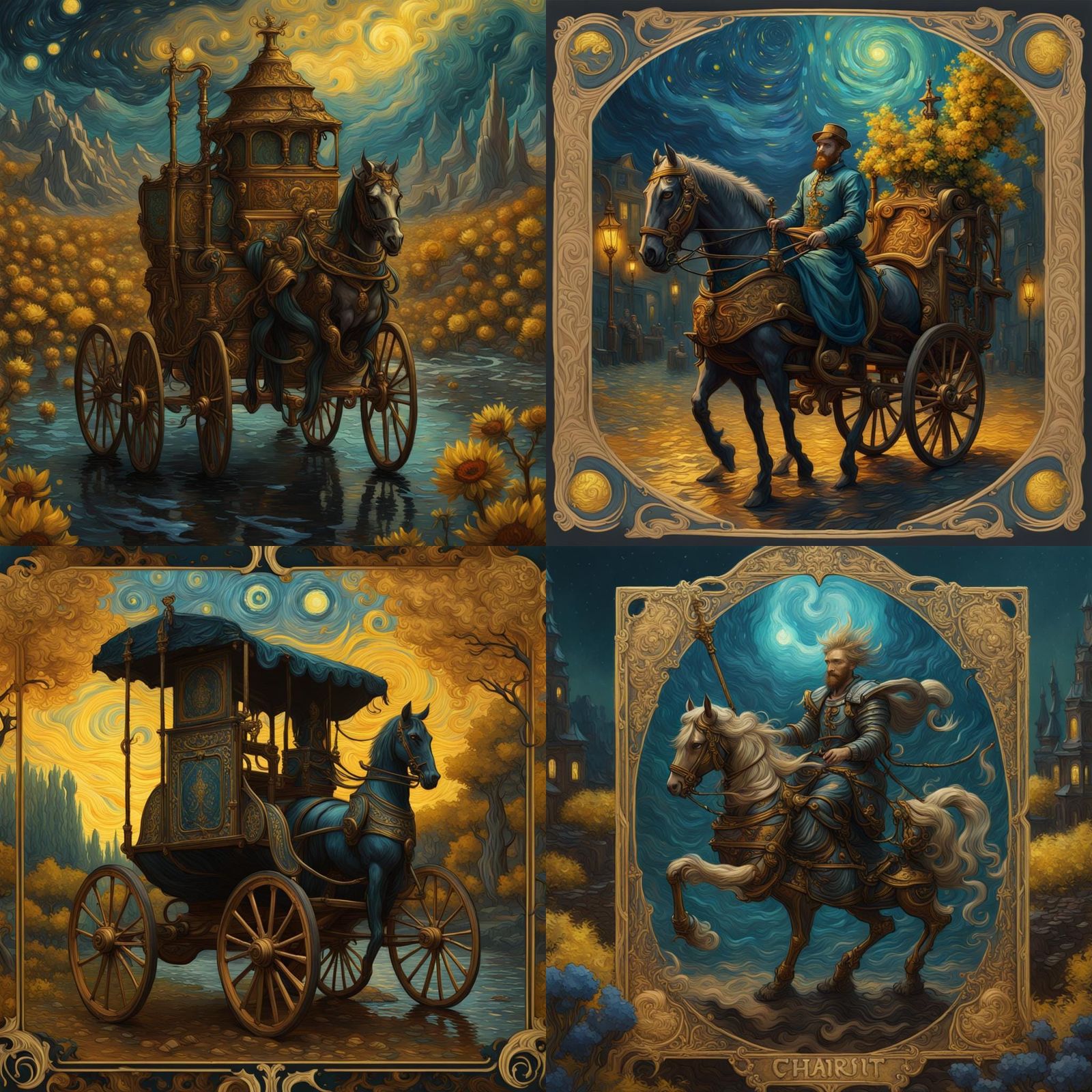 Golden Chariot - AI Generated Artwork - NightCafe Creator
