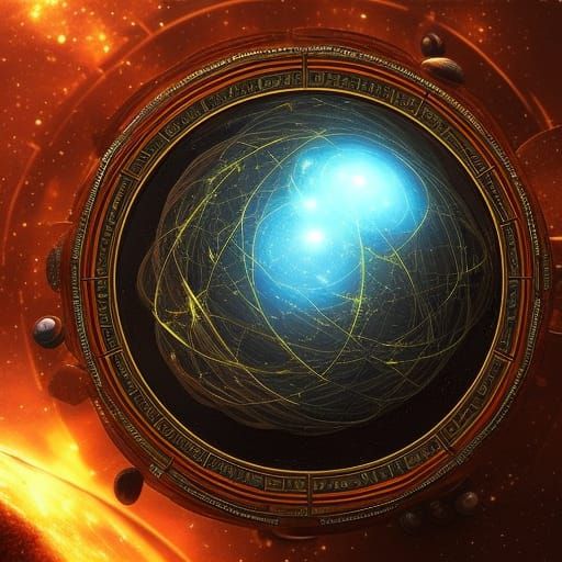 Cosmic Fusion Core - AI Generated Artwork - NightCafe Creator