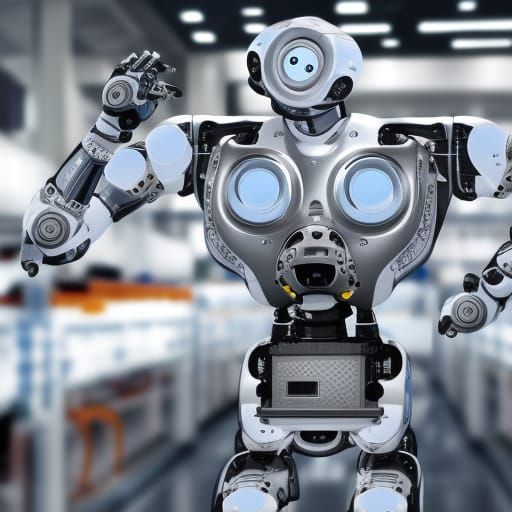 Year 2400 latest robots are being assembled with latest capabilities ...