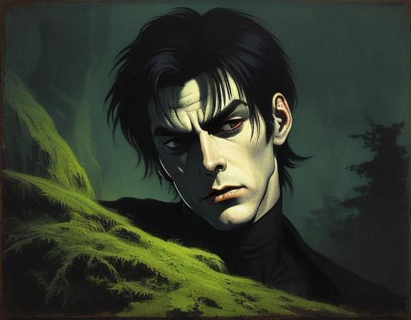 Peter Murphy from Bauhaus - AI Generated Artwork - NightCafe Creator