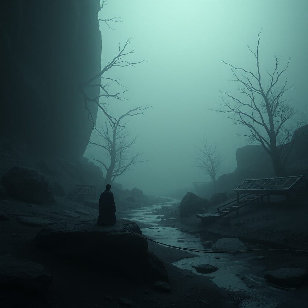 Very sad - Ethereal Desolation in Muted Complementary Hues