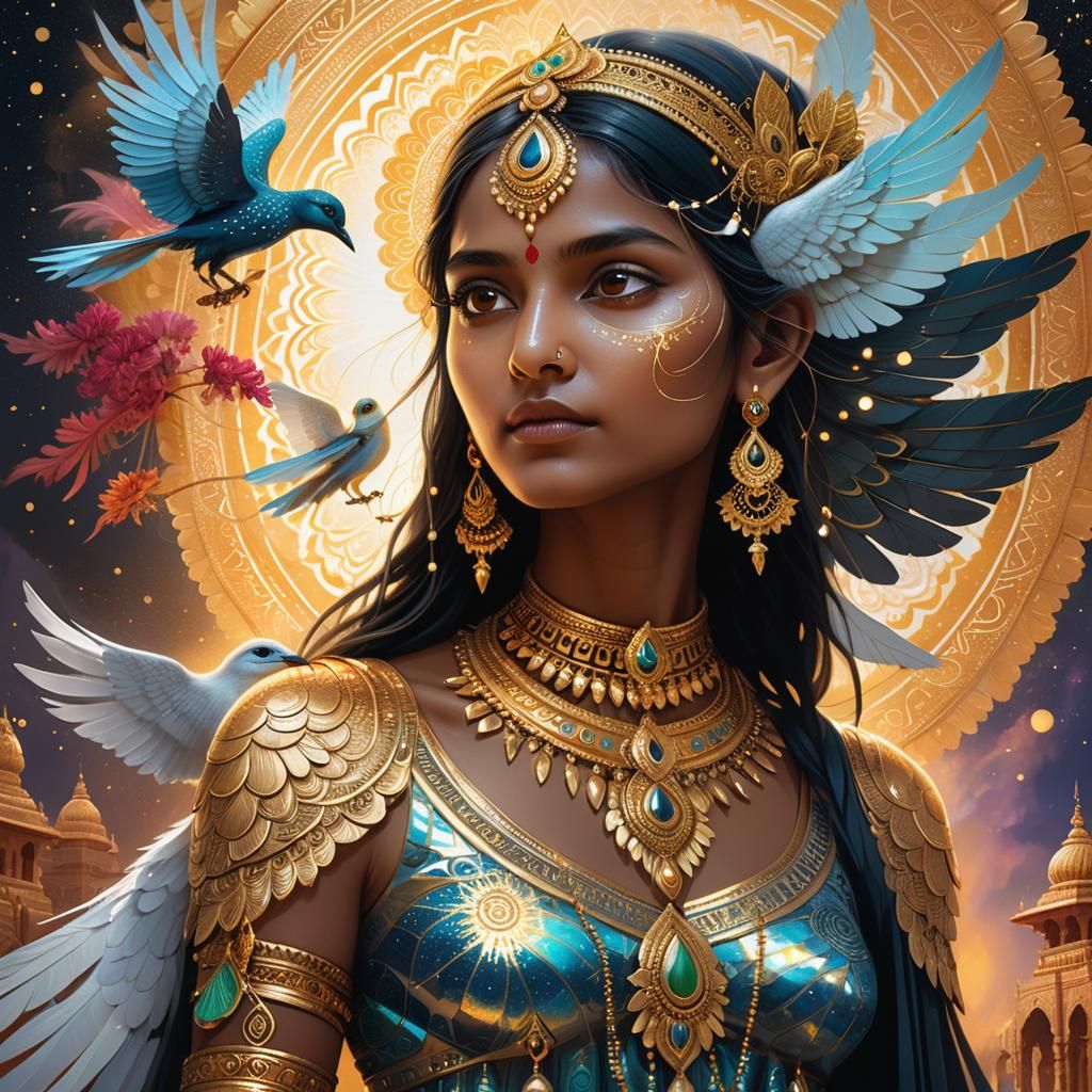 Ethereal Goddess Confronts Dark Malice