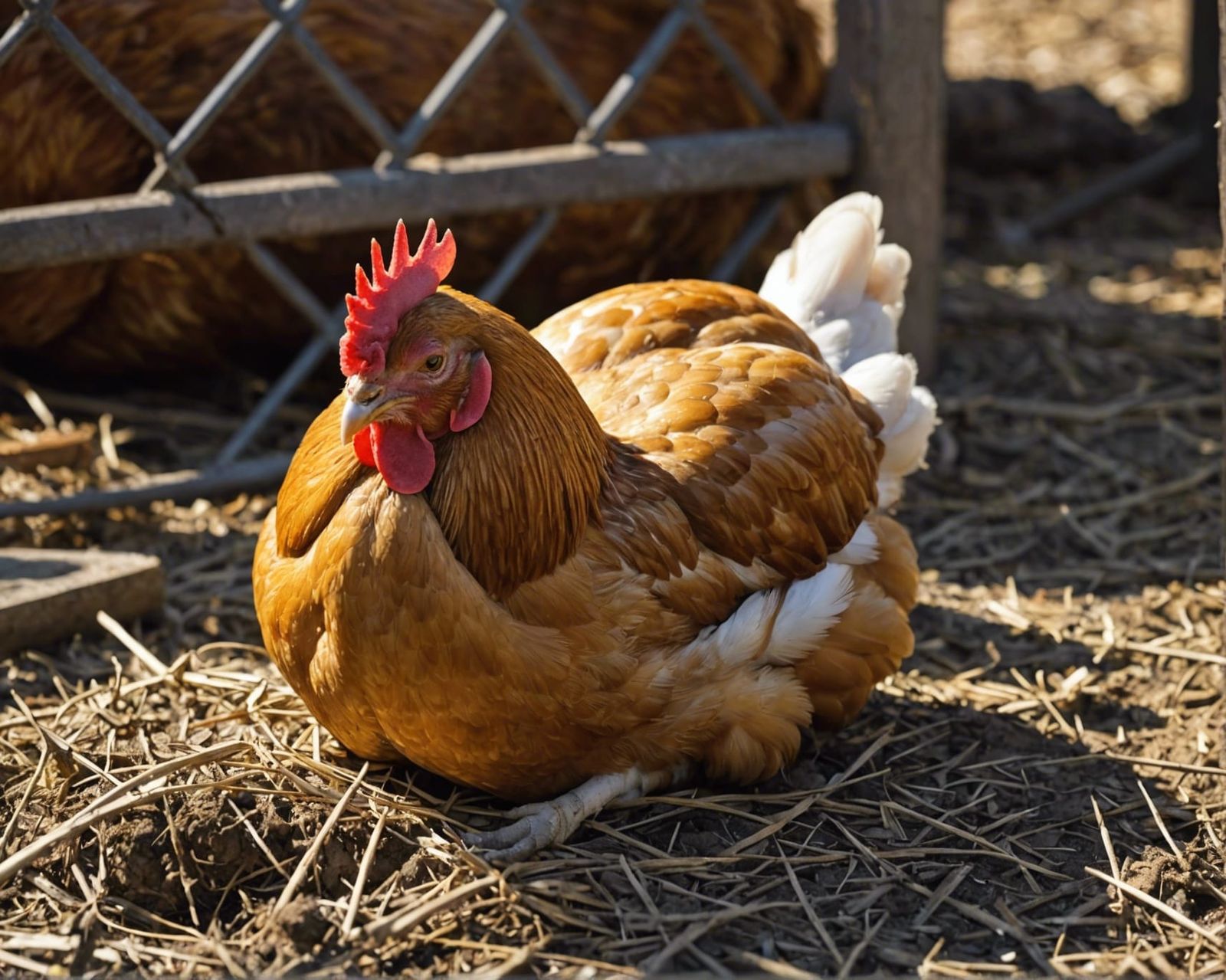 A Chicken Sleeping - AI Generated Artwork - NightCafe Creator