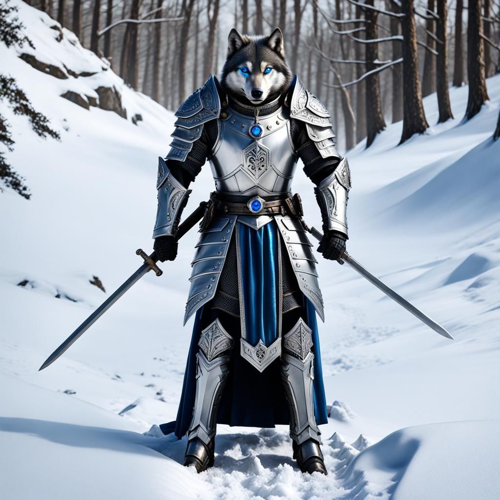 Wolf knight - AI Generated Artwork - NightCafe Creator