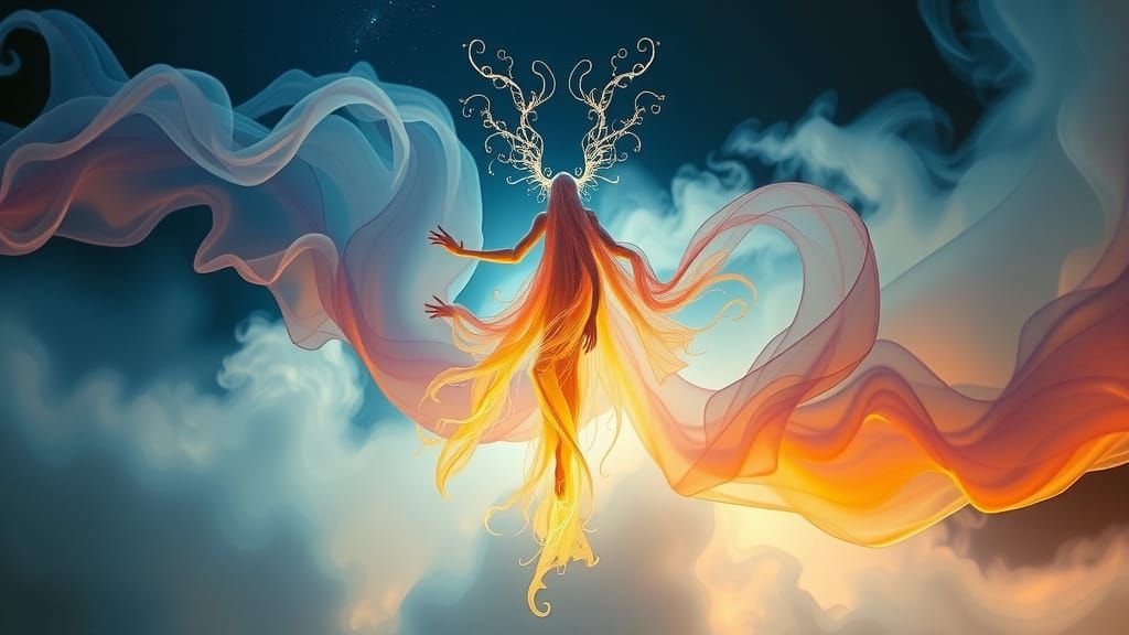 phantasm - Ethereal Dreamlike Phantasm in Iridescent Mist