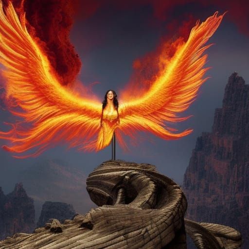 Human Pheonix - AI Generated Artwork - NightCafe Creator