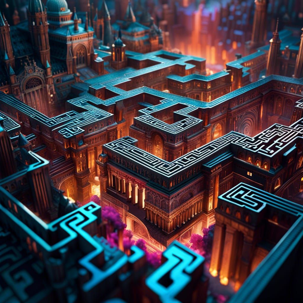 The labyrinth - AI Generated Artwork - NightCafe Creator