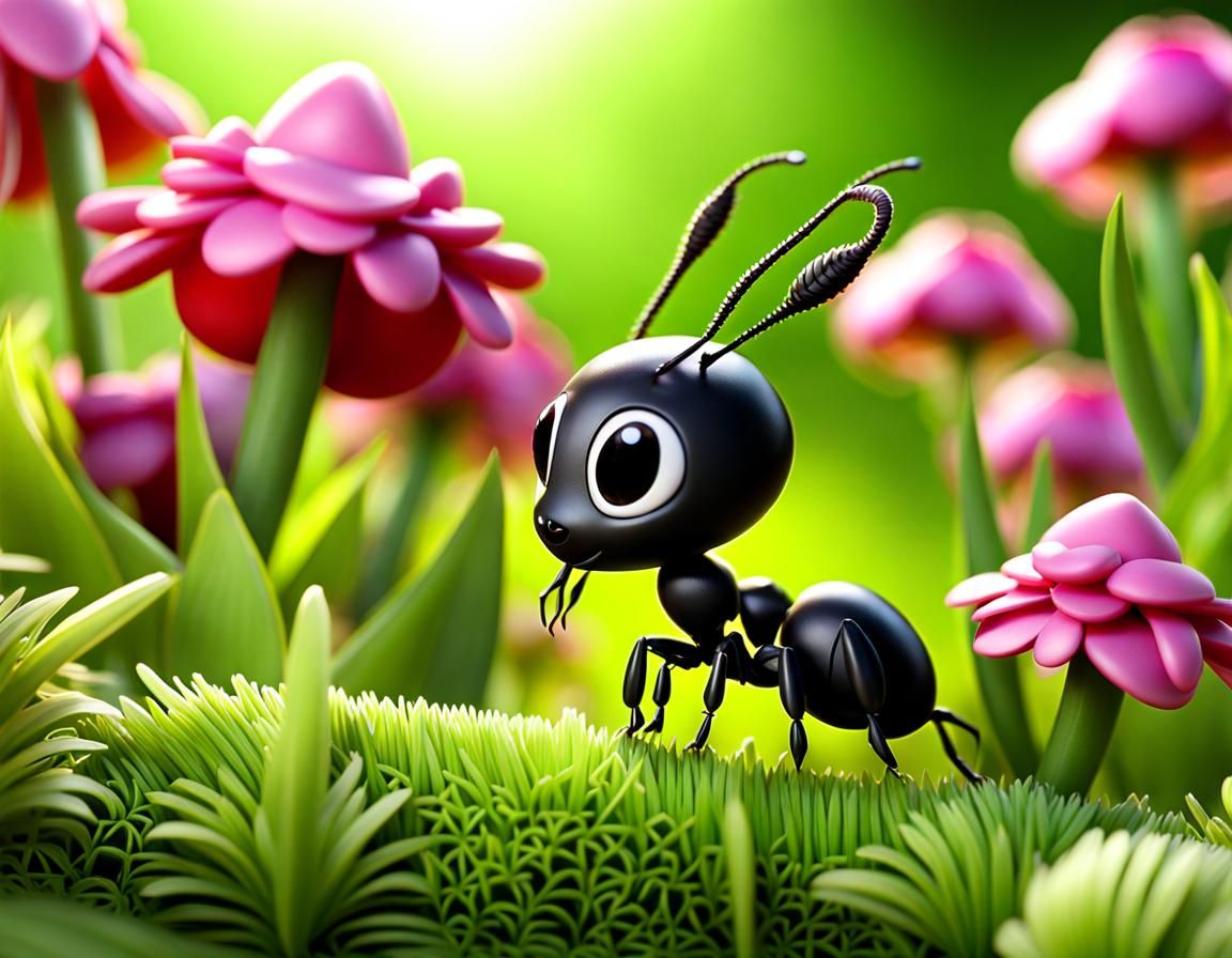 Bugs Perspective - Baby Ant - AI Generated Artwork - NightCafe Creator