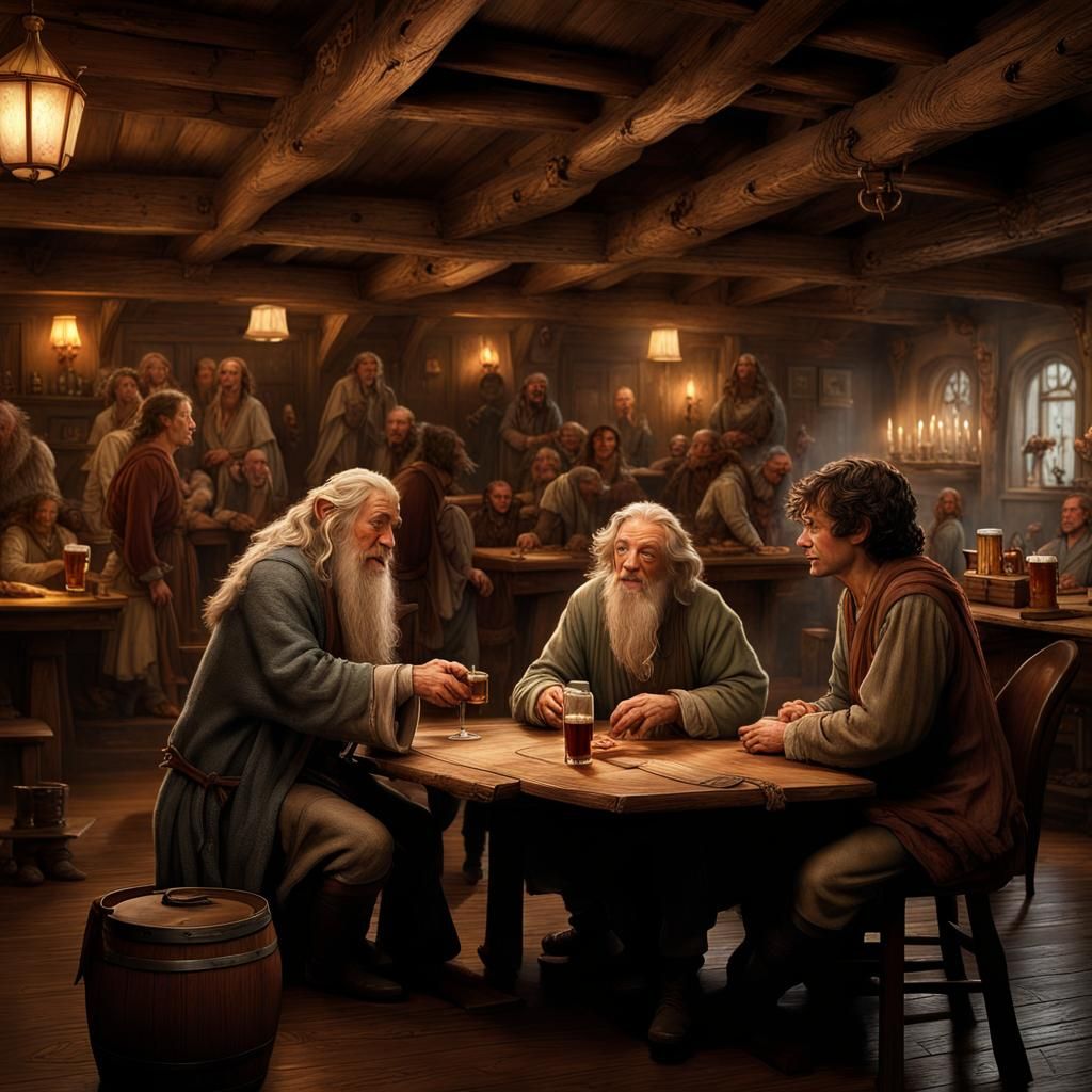 Hobbit's tavern ambiance - AI Generated Artwork - NightCafe Creator