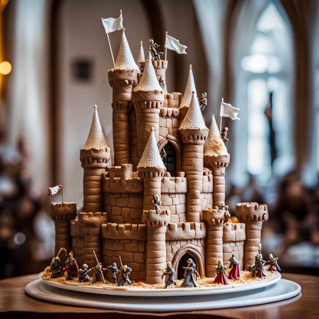 Castel Cake - AI Generated Artwork - NightCafe Creator