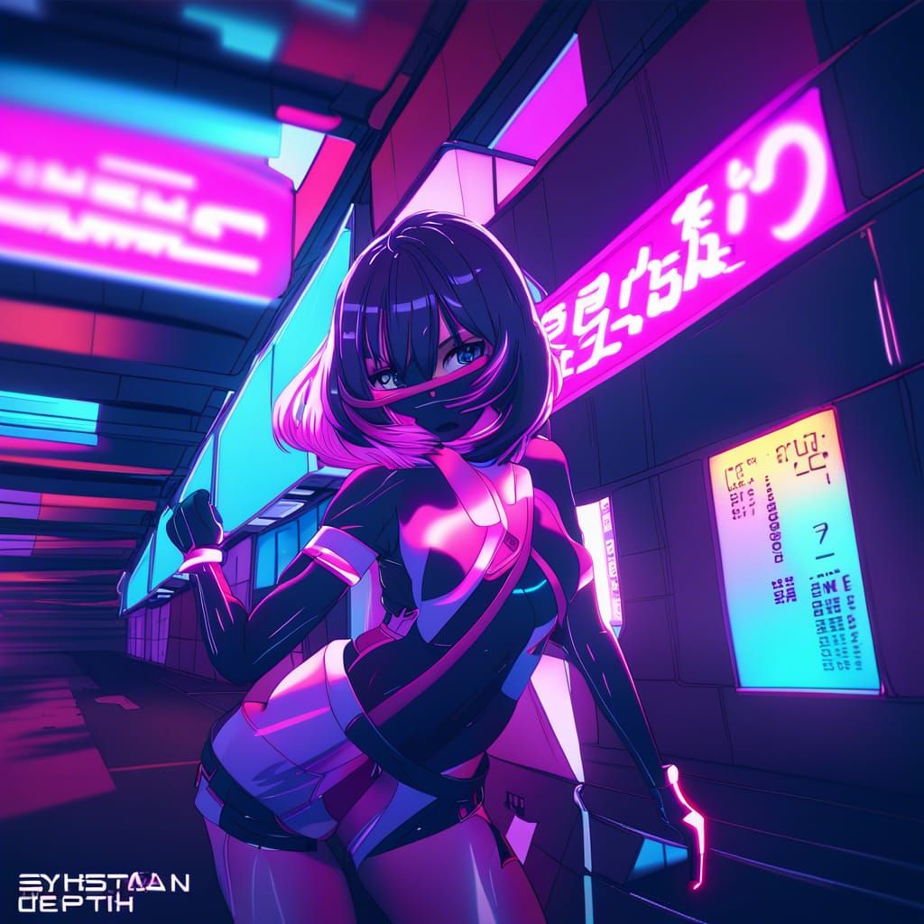 In the Synthwave atmosphere of Anime - AI Generated Artwork - NightCafe ...