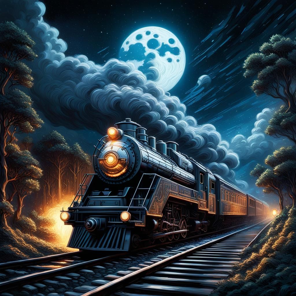 Chugging Along - AI Generated Artwork - NightCafe Creator