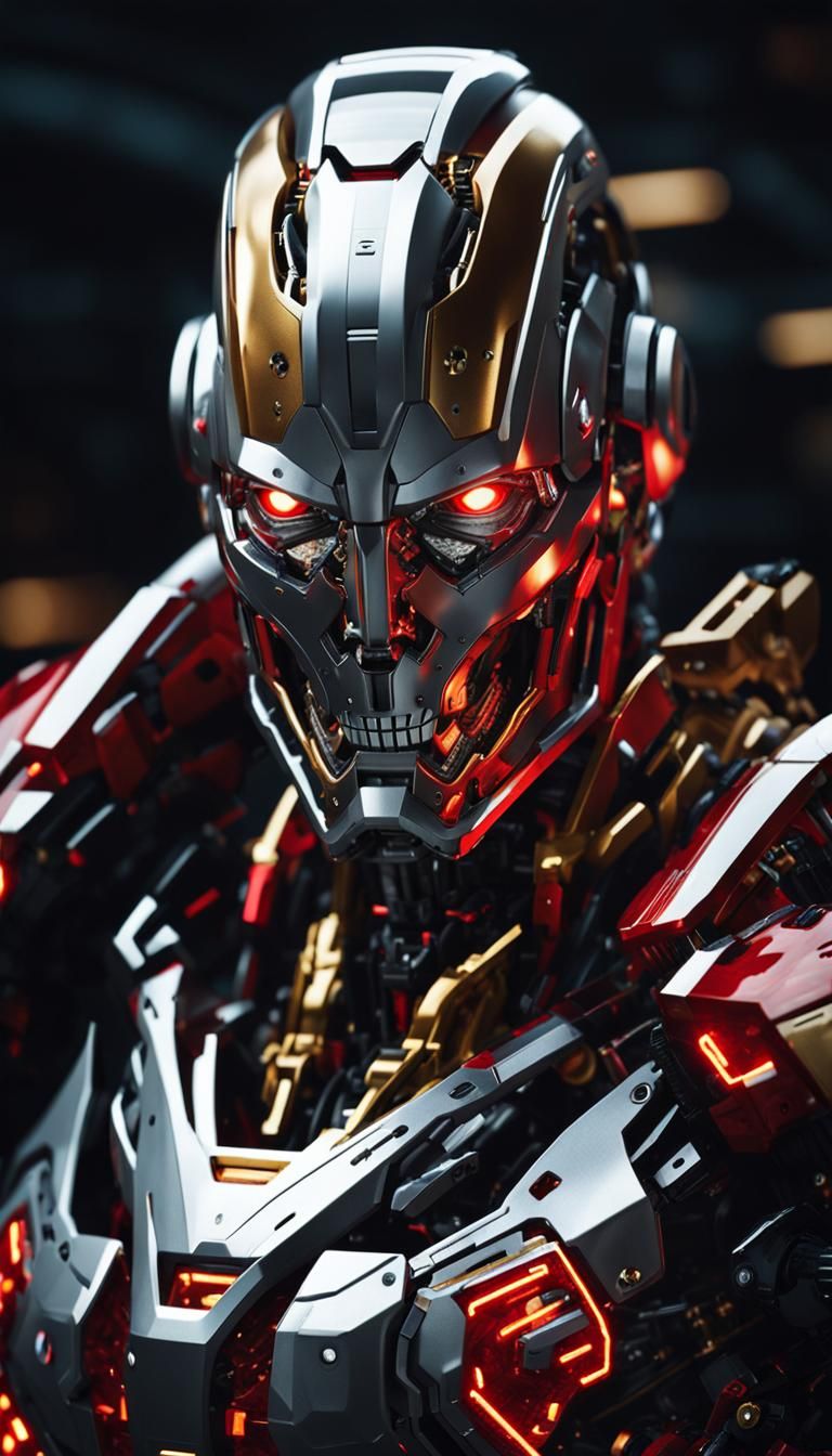 masterpiece, extremely detailed, upper body shot, cyborg, new model ...