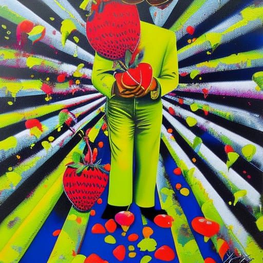 Mr Strawberry fields forever - AI Generated Artwork - NightCafe Creator