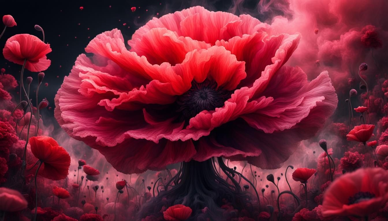 Poppies - AI Generated Artwork - NightCafe Creator