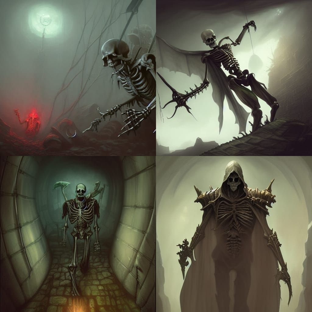 Skeleton warriors - AI Generated Artwork - NightCafe Creator