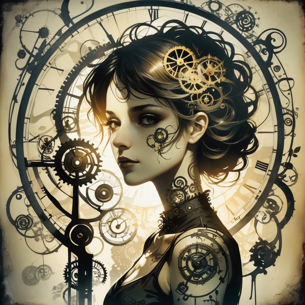 Clockwork Girl - AI Generated Artwork - NightCafe Creator