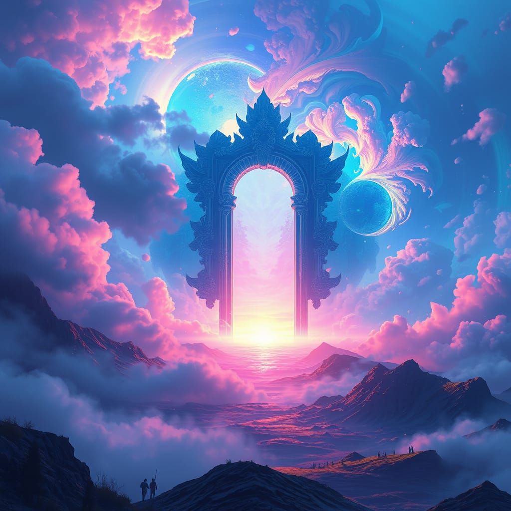 Portal to another world - Ethereal Portal Gateway to an Alte...
