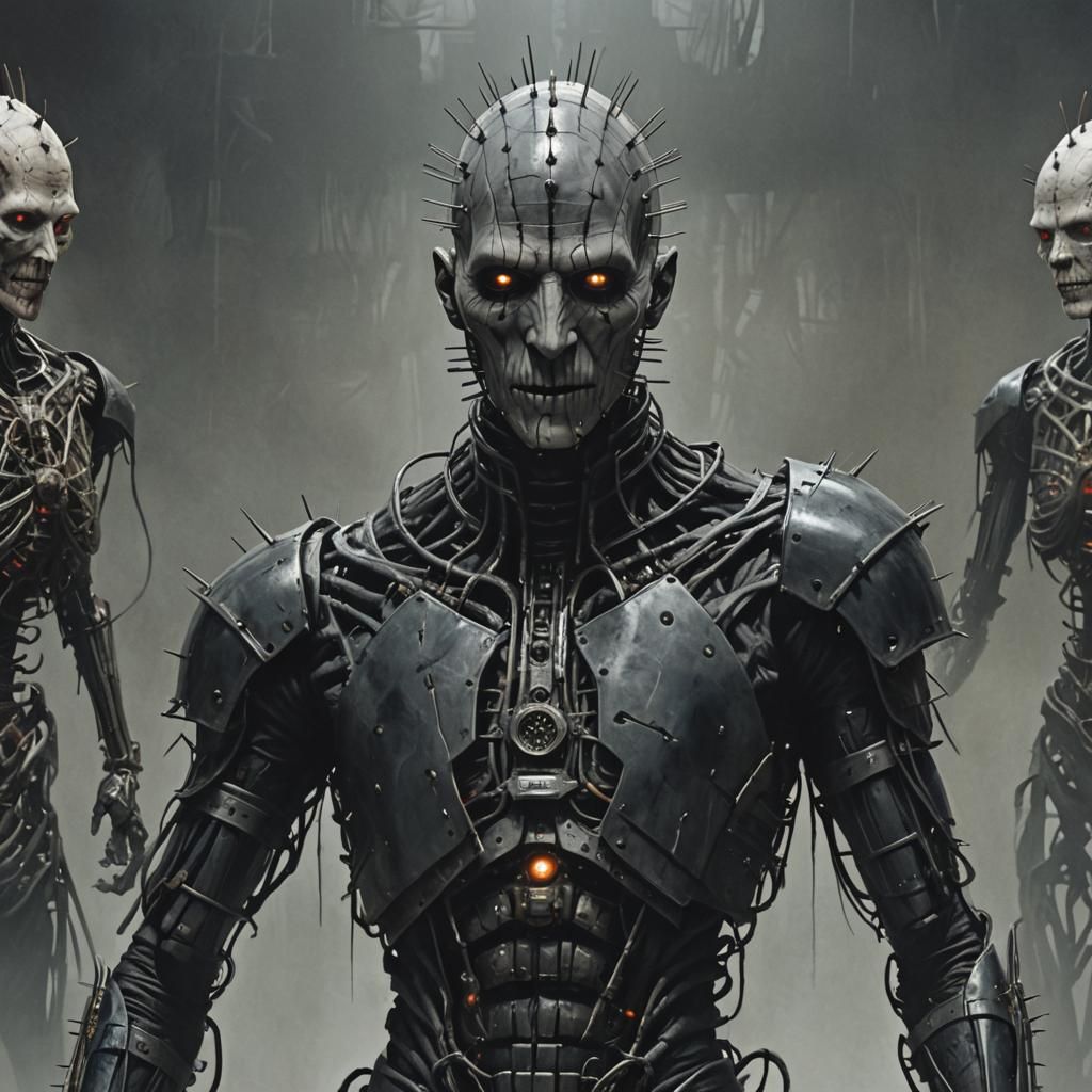 Pinhead hell raiser black eyes 8k resolution concept art horror ...