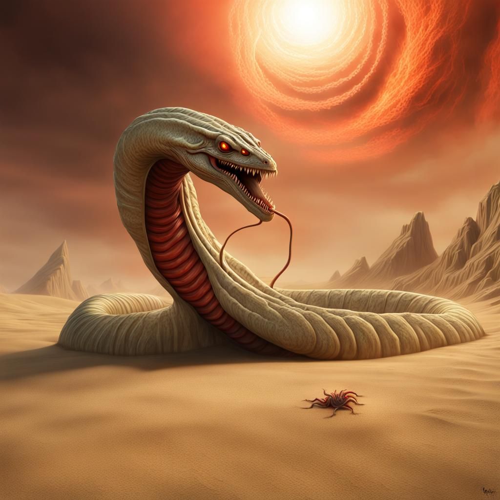 The Terrible Sandworm - AI Generated Artwork - NightCafe Creator