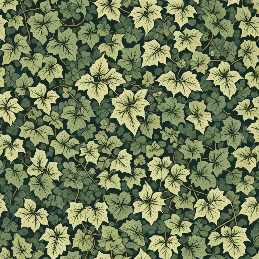 Louis Gibiard style Ivy Pattern - AI Generated Artwork - NightCafe Creator