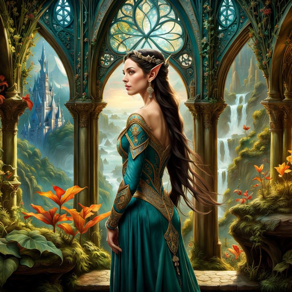 Elf Portrait - AI Generated Artwork - NightCafe Creator