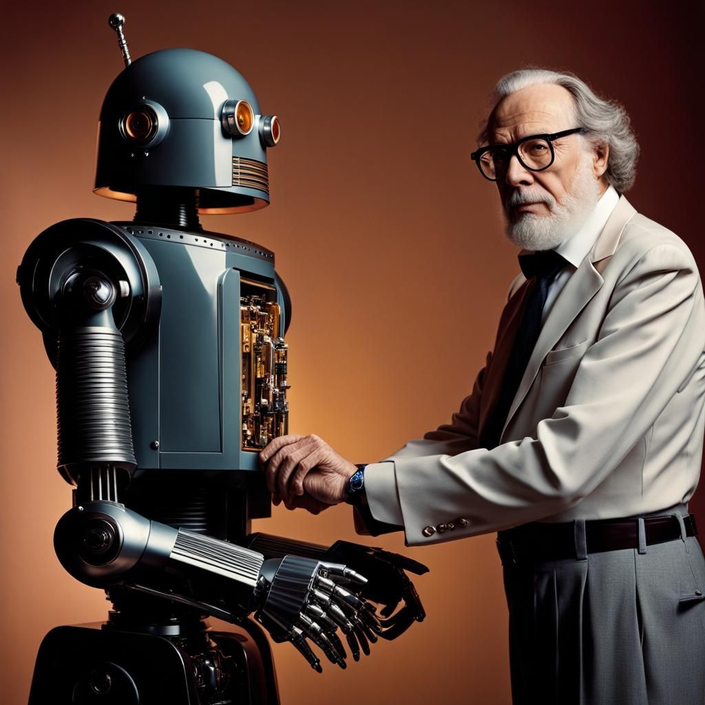 Isaac Asimov's "Three Laws of Robotics" - AI Generated Artwork - NightCafe Creator