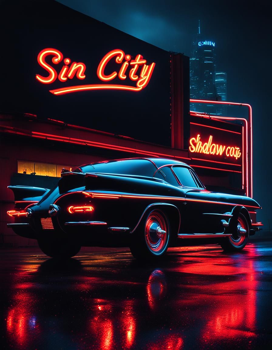 Sin City - AI Generated Artwork - NightCafe Creator