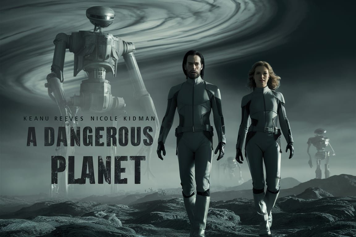 A dangerous planet, with Keanu Reeves and Nicole Kidman - AI Generated ...