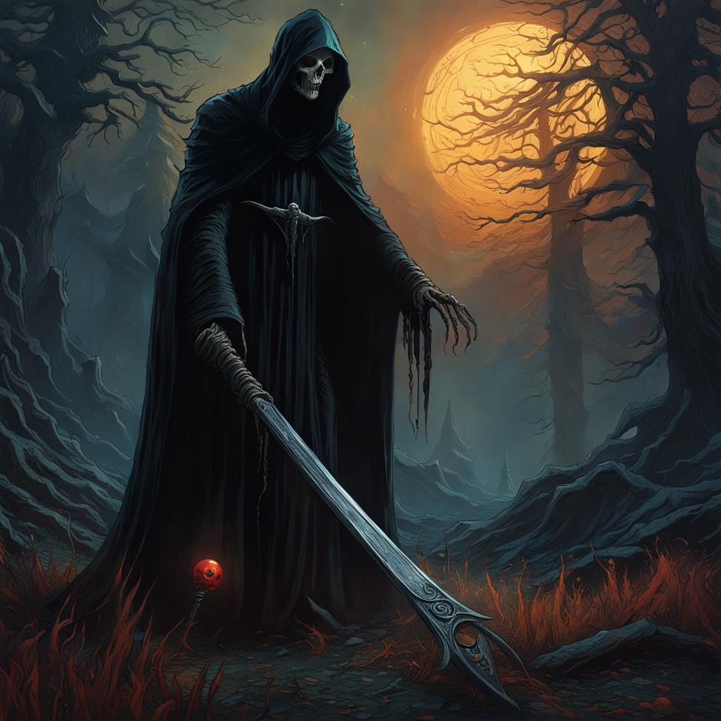 Grim Reaper - AI Generated Artwork - NightCafe Creator