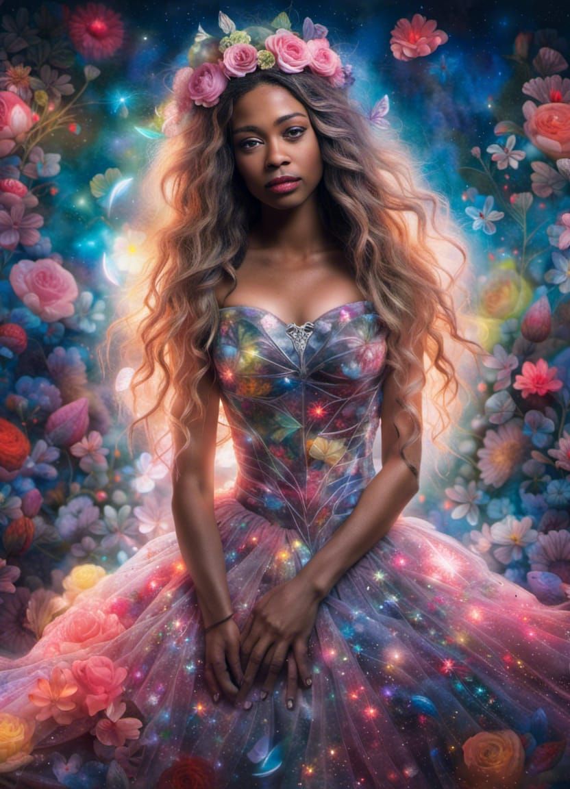 rear angle of blonde goddess of dibella from elder scrolls skyrim in an ...