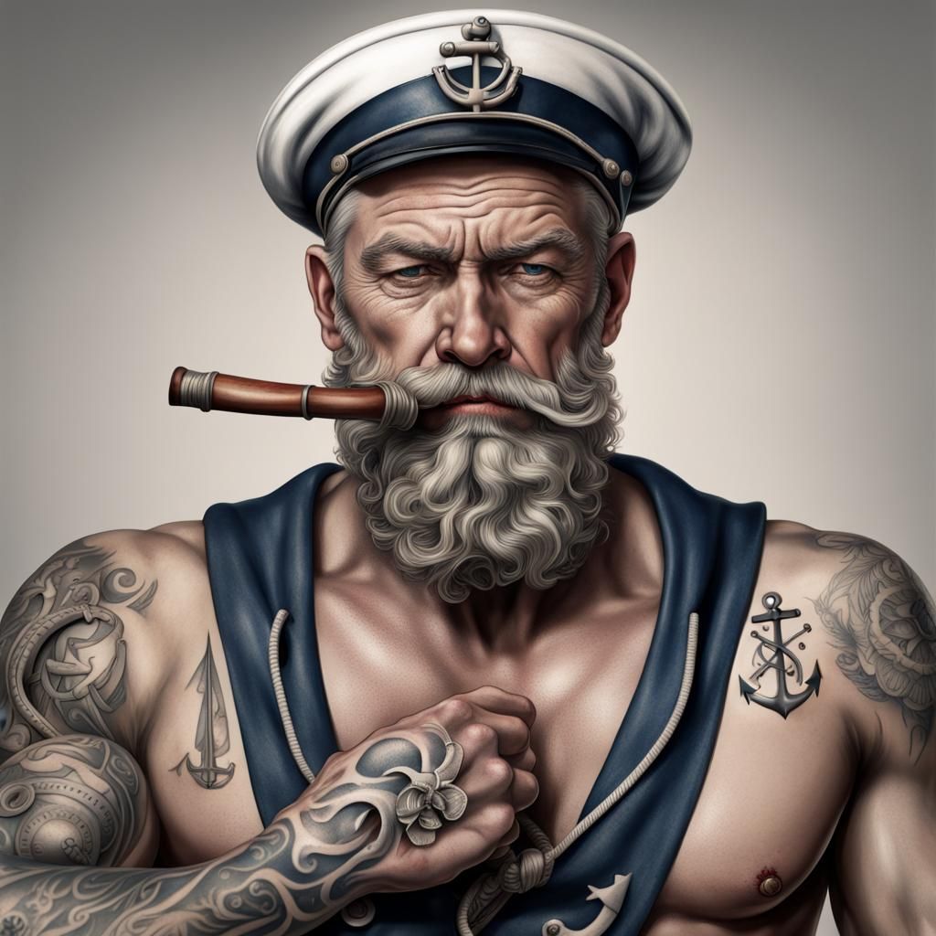 Realistic Popeye - AI Generated Artwork - NightCafe Creator