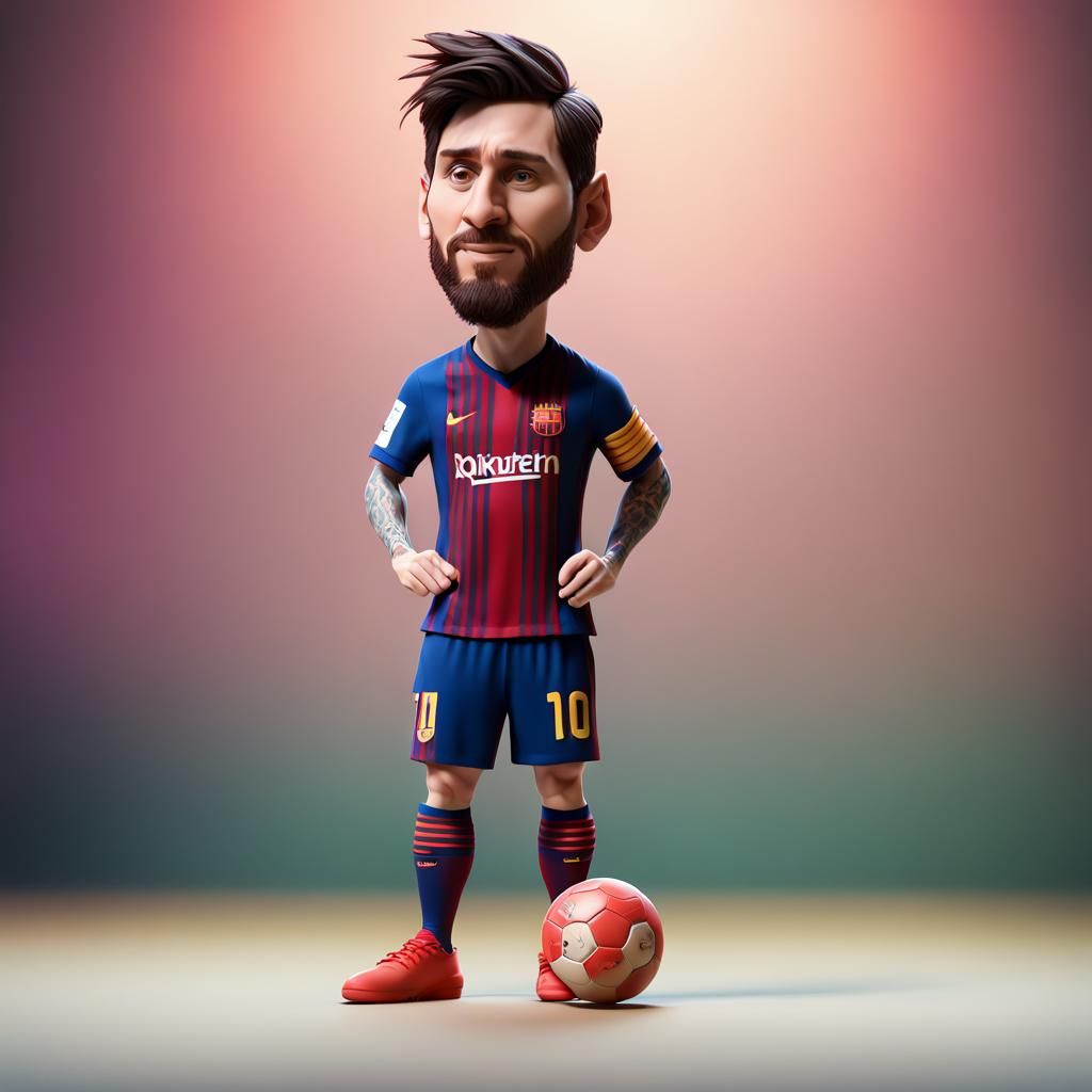 lionel messi bobblehead - AI Generated Artwork - NightCafe Creator