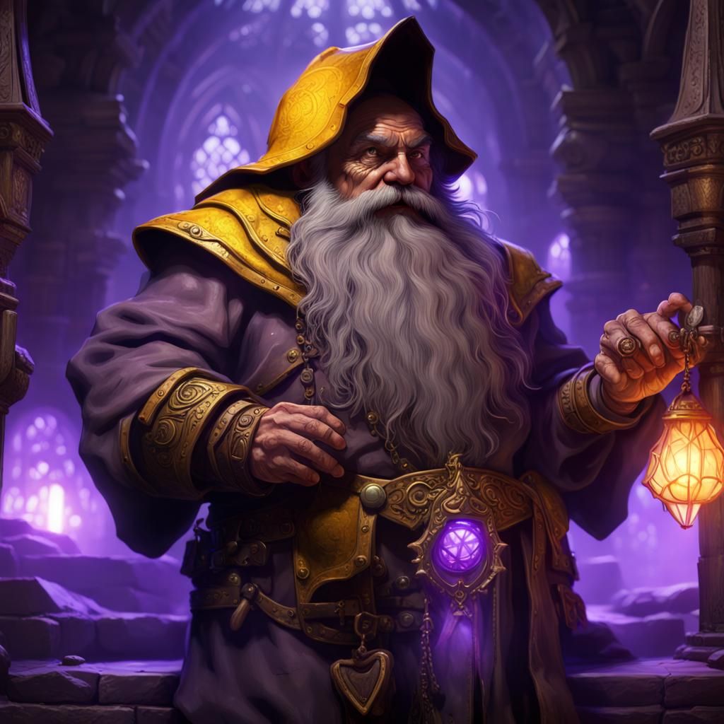 dwarf wizard with dark secrets - AI Generated Artwork - NightCafe Creator