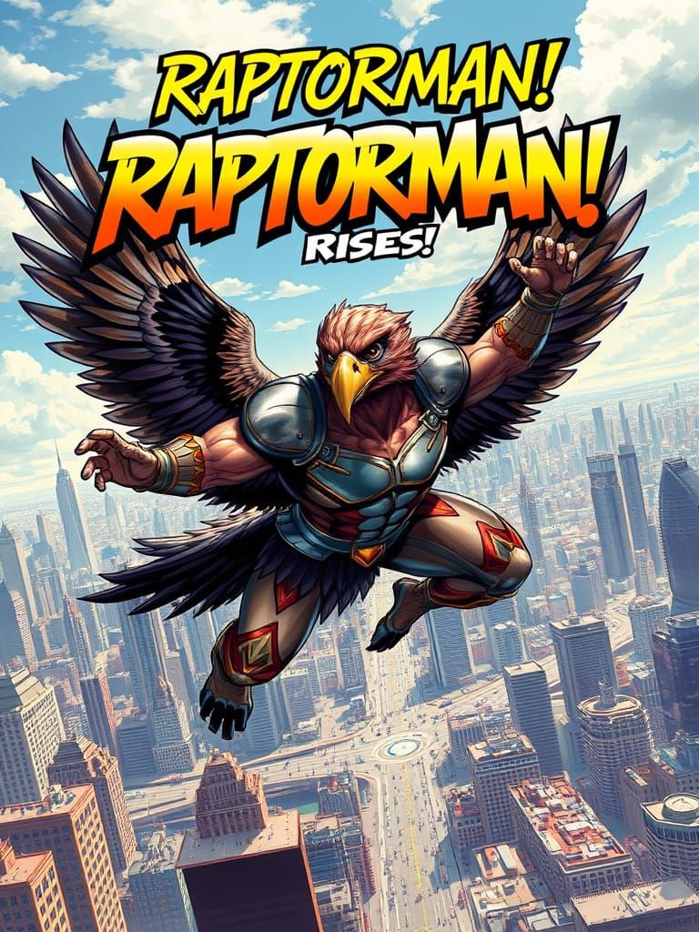 The dark origin story of Raptorman! - part superhuman, part falcon ...