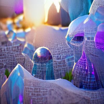 City of the Crystal People - AI Generated Artwork - NightCafe Creator