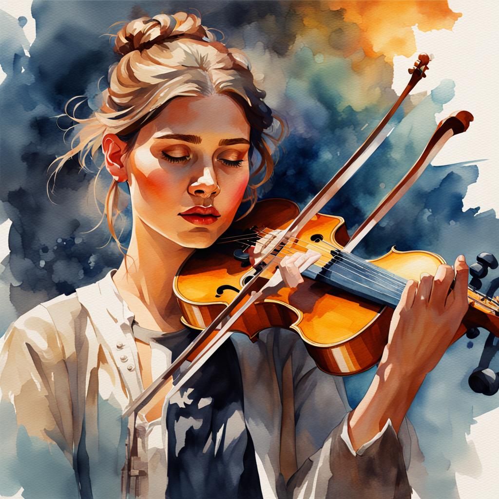 The Violinist - AI Generated Artwork - NightCafe Creator