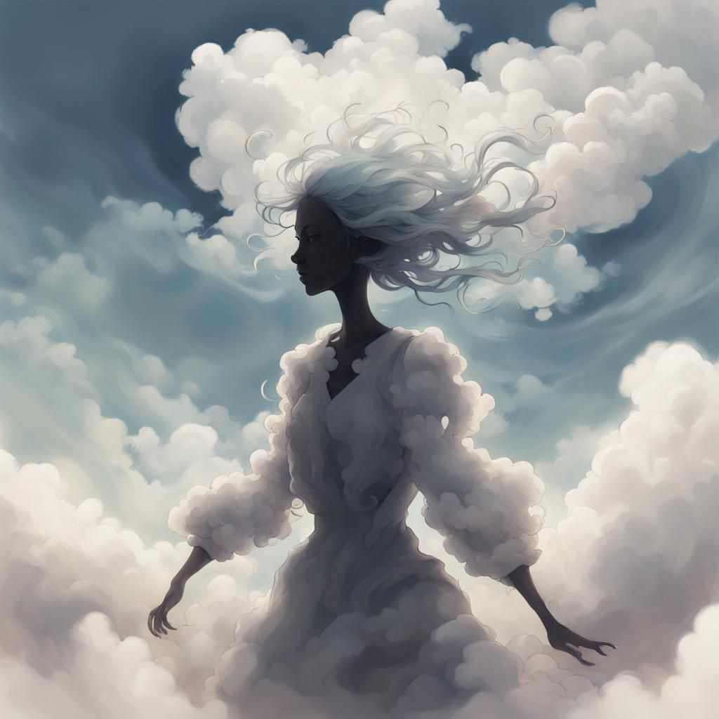 Cloud human - AI Generated Artwork - NightCafe Creator