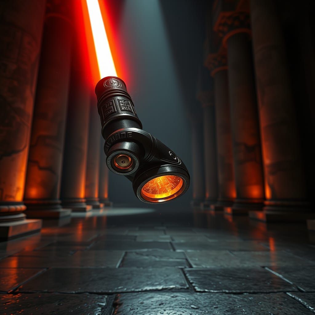Sith Temple Chamber Illuminated by Ancient Power - AI Art