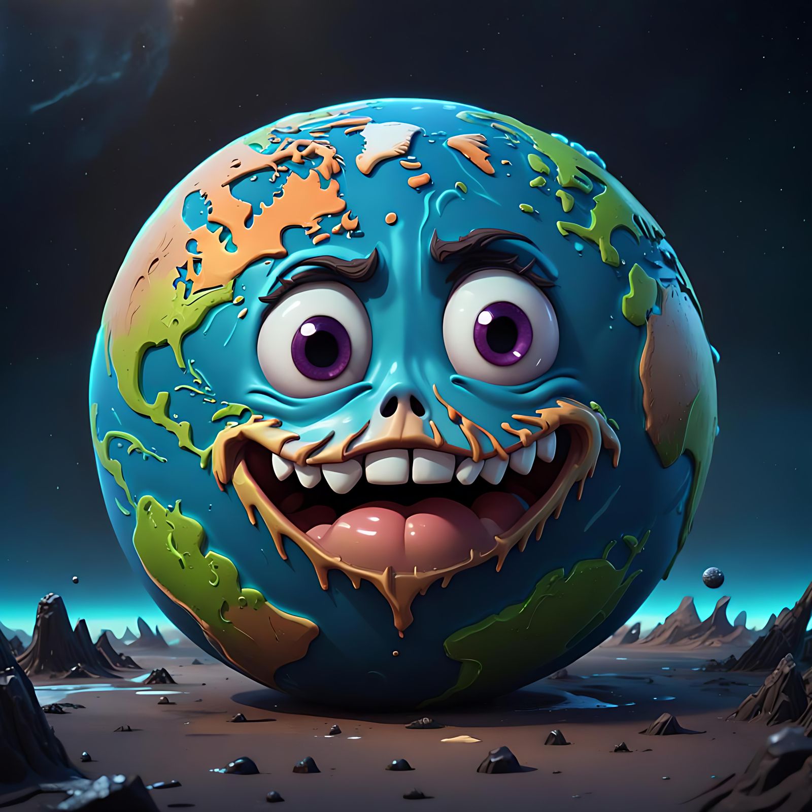 Silly Earth - AI Generated Artwork - NightCafe Creator