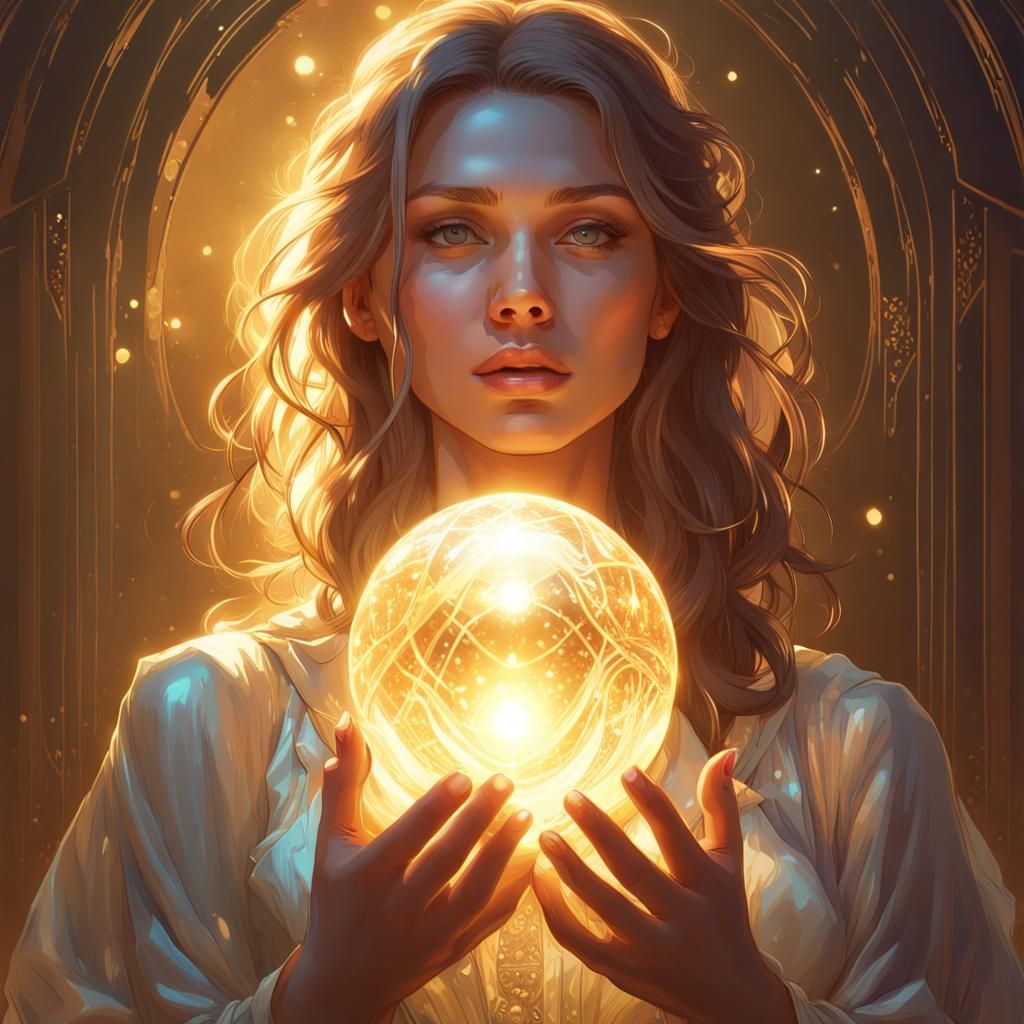 Glowing orb - AI Generated Artwork - NightCafe Creator