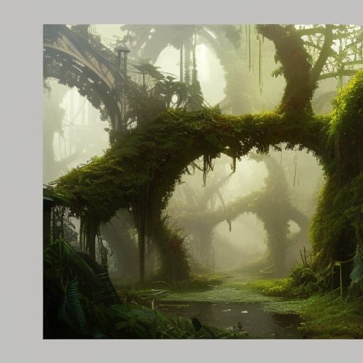 A walk in the forest - 2 - AI Generated Artwork - NightCafe Creator