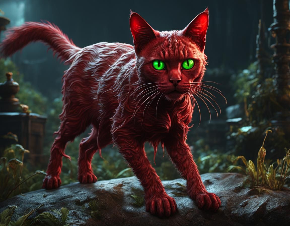 Zombie Cat - AI Generated Artwork - NightCafe Creator