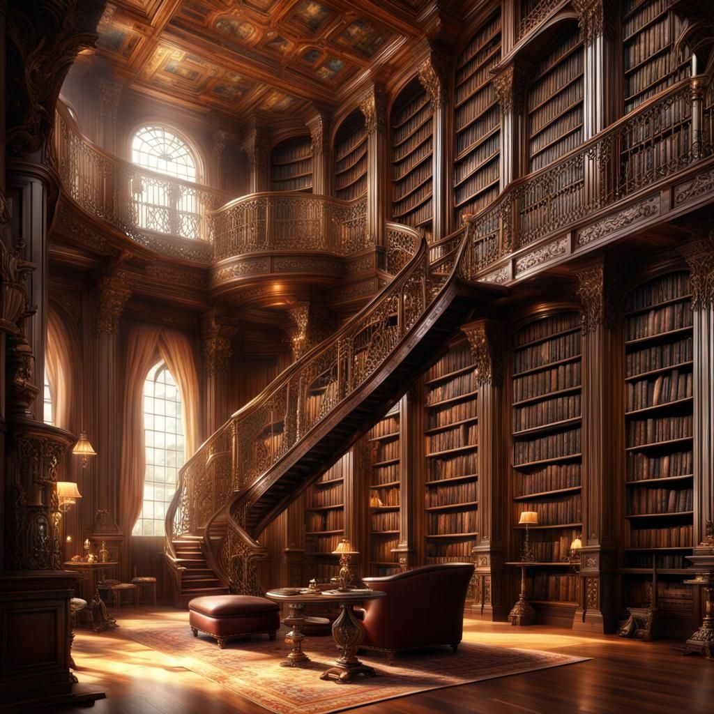 Library 2 - AI Generated Artwork - NightCafe Creator