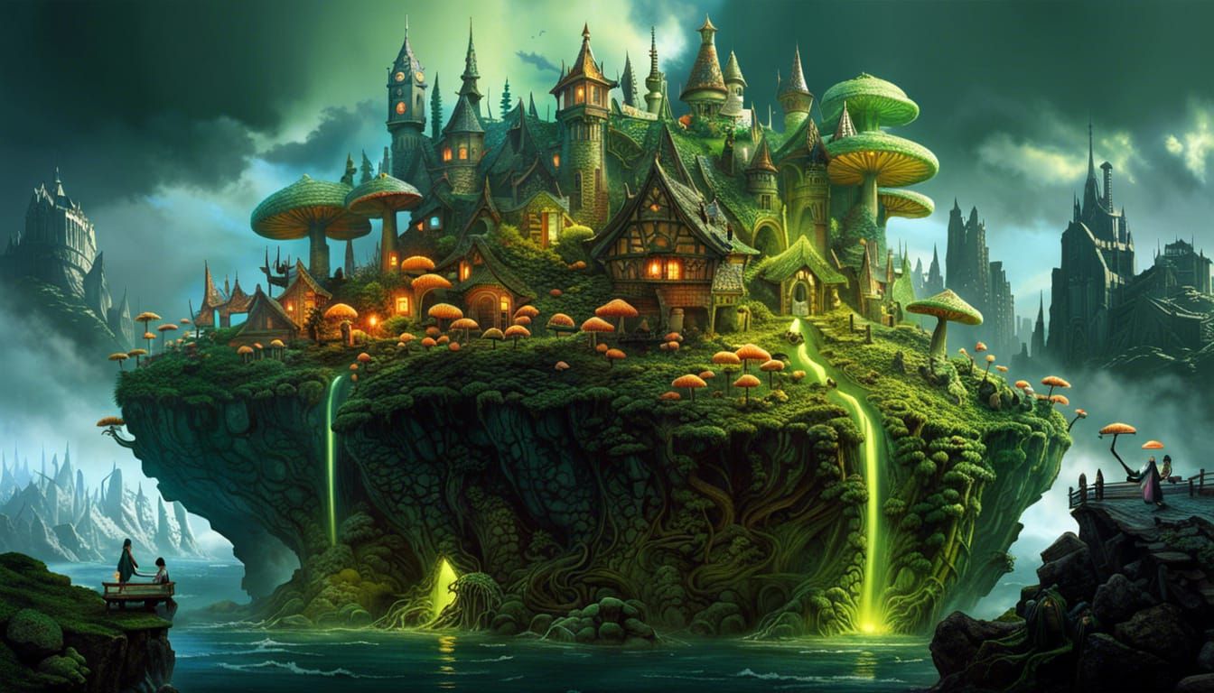 Fantasy World - AI Generated Artwork - NightCafe Creator