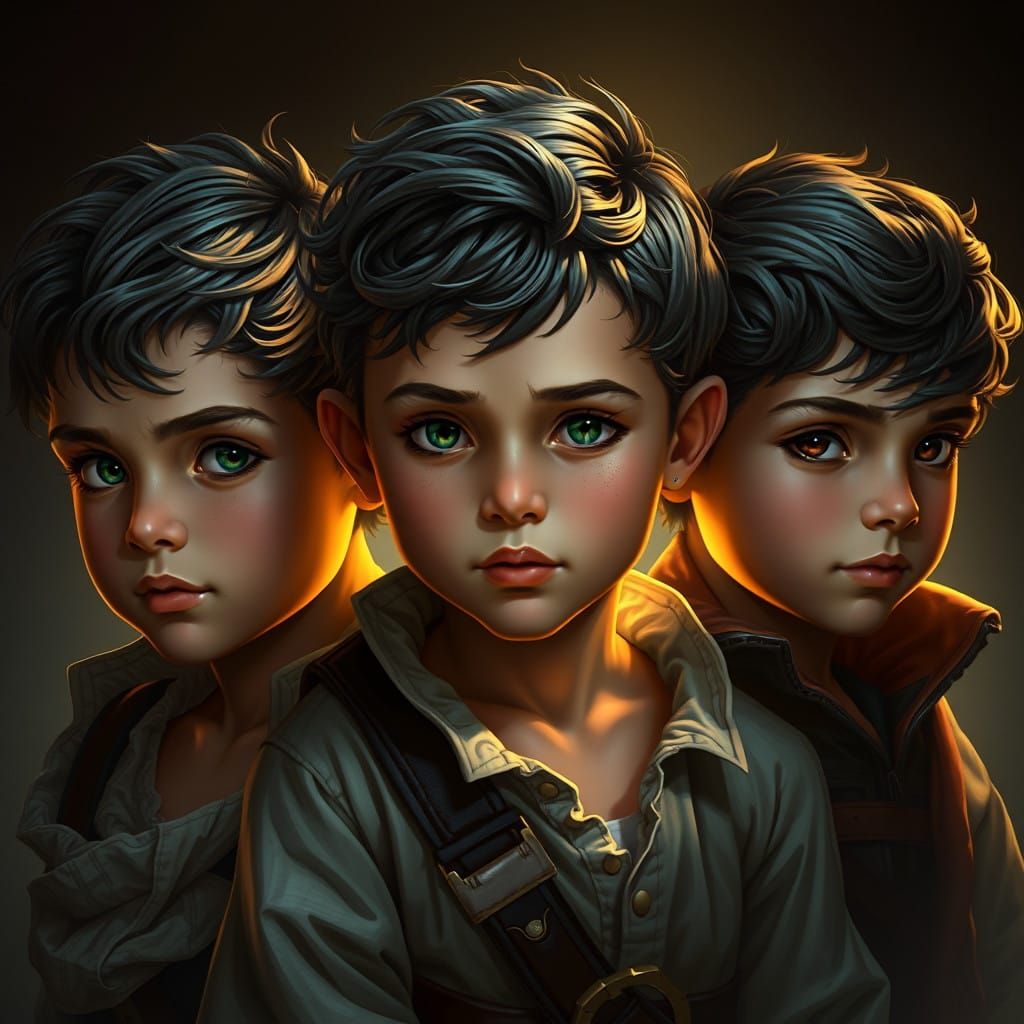 Musketeer Brothers as Mischievous Children in Art ... - AI Art