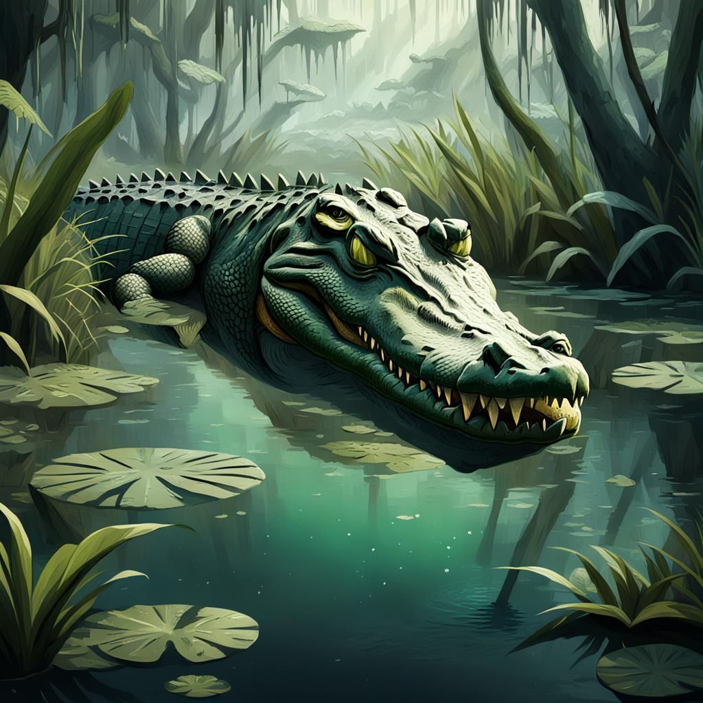 Crocodile - AI Generated Artwork - NightCafe Creator